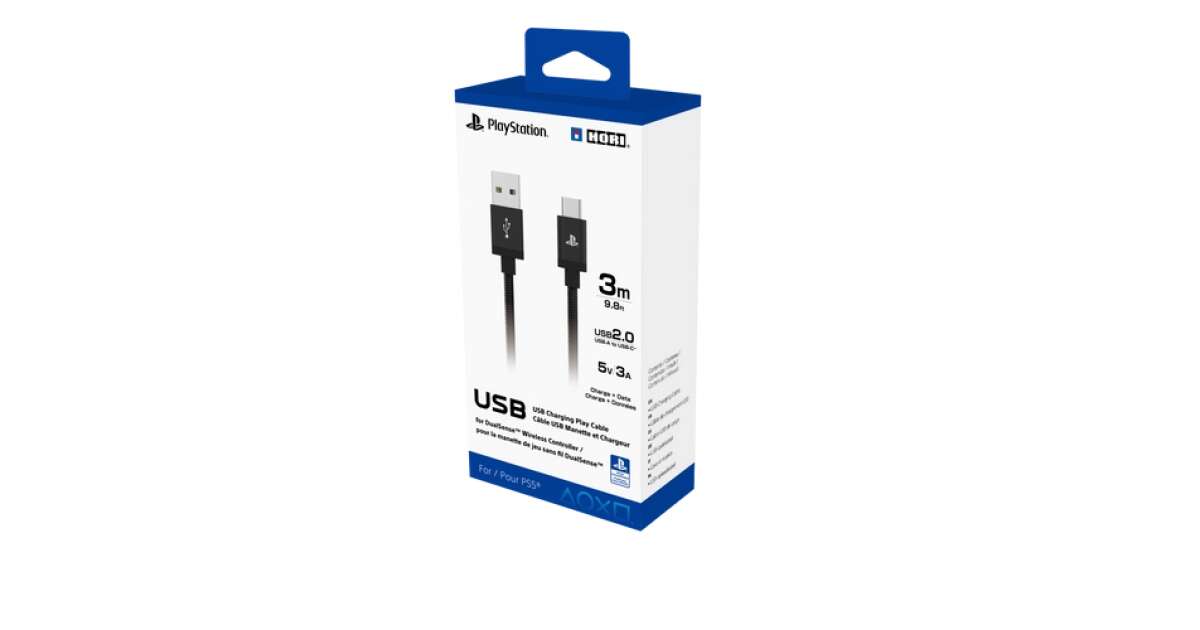 Hori Charging Play, PlayStation®5, USB Type-C, 3m, Adat és töltő kábel ... Hori Charging Play, PlayStation®5, USB Type-C, 3m, Adat és töltő kábel ...