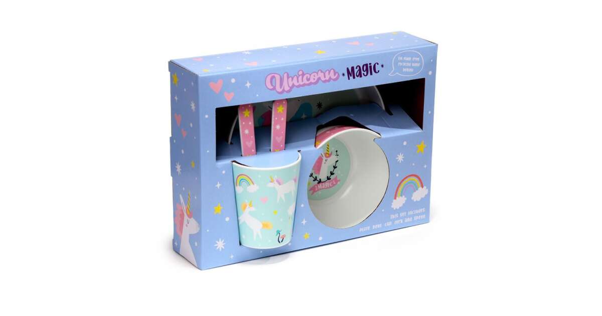 Gyerek Étkészlet, 5db-os - Unikornis Varázslat | Pepita.hu