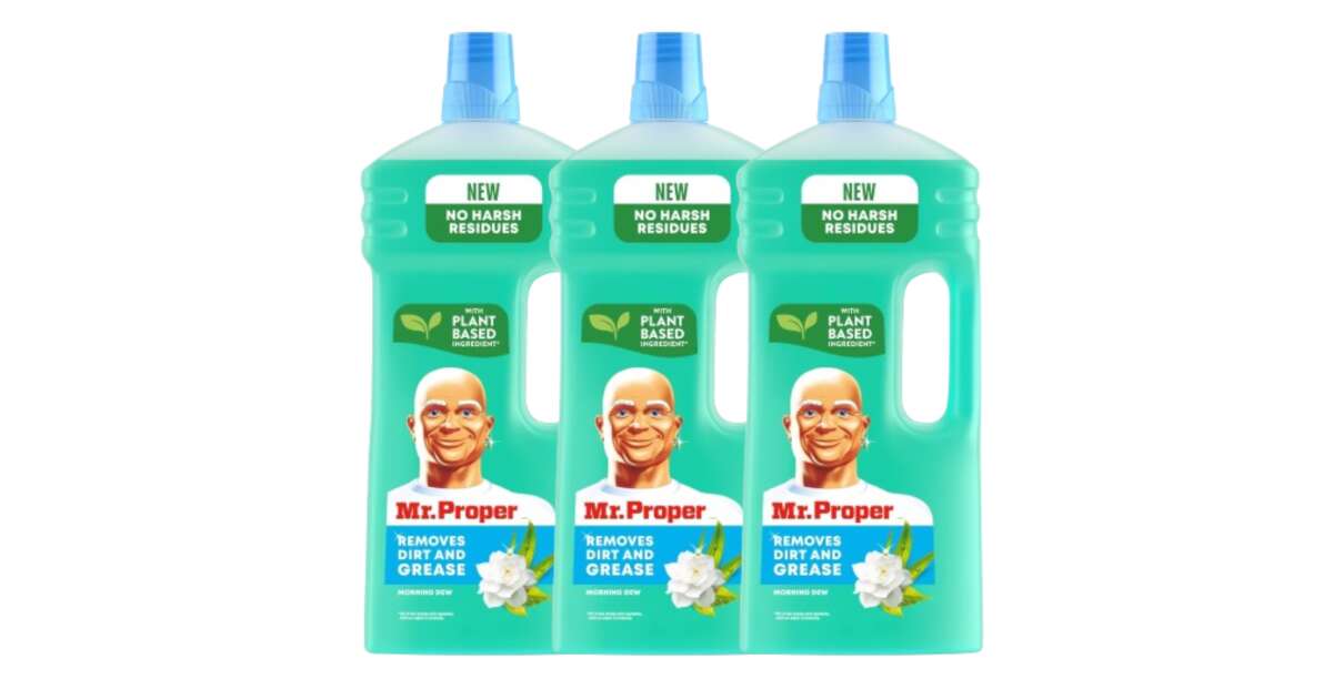 Mr. Proper Universal Floor Cleaner Morning Dew 3x1,5L | Pepita.com