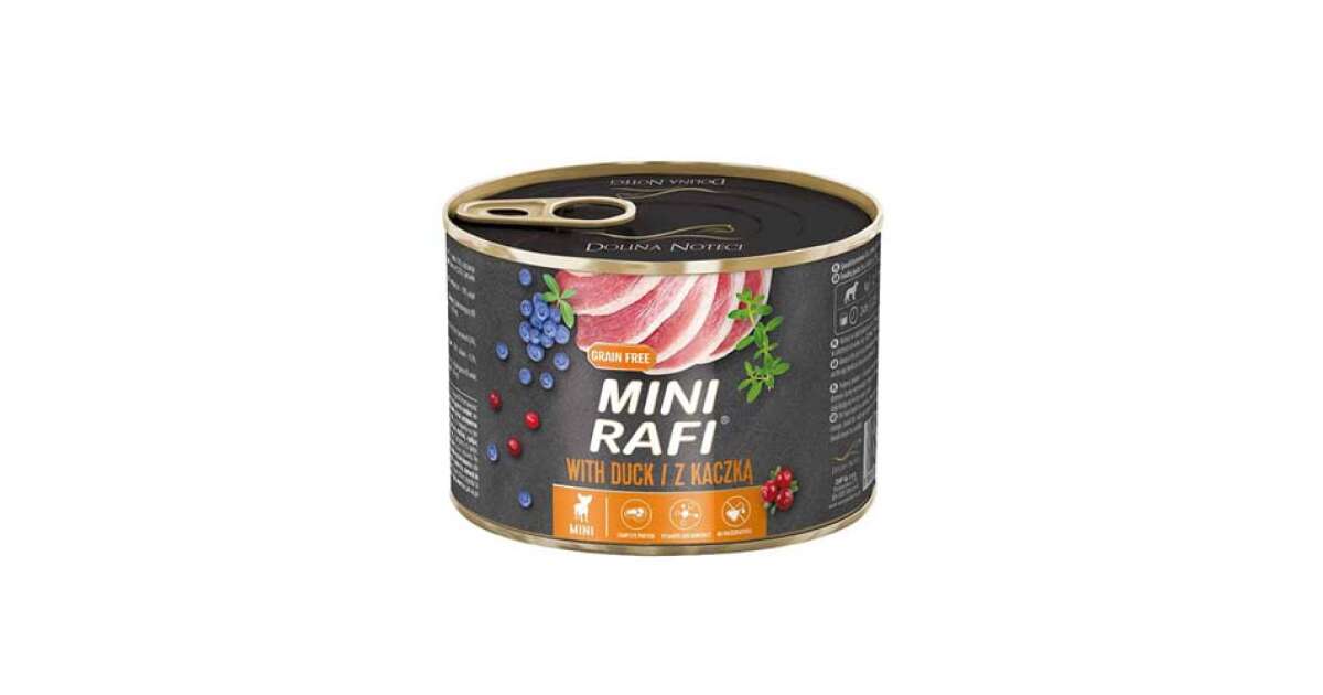 Rafi Mini - conservă pentru câini de talie mică cu carne de rață 185 g ...