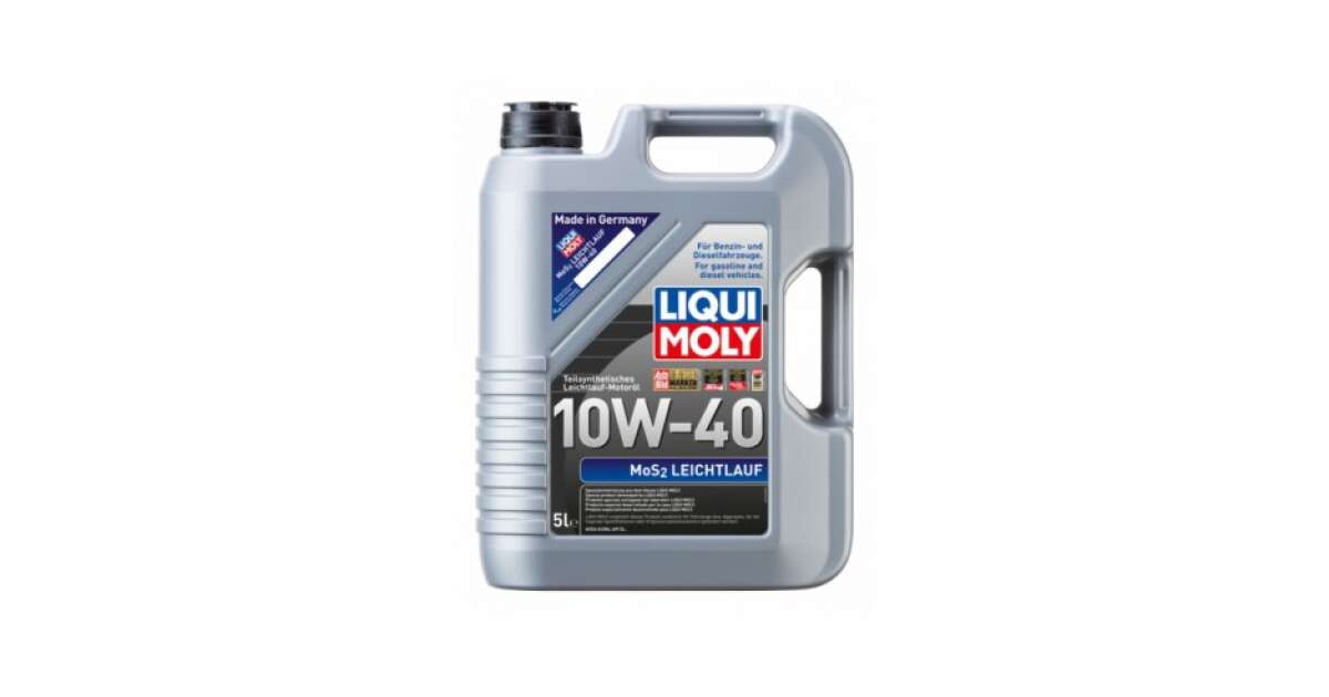 Liqui Moly Leichtlauf with MoS2 10W40 Engine Oil, 5L | Pepita.com