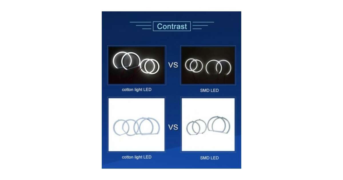 Kit Angel Eyes LED COTTON für BMW E39 Nicht-Facelift - 4x131mm | Pepita.com