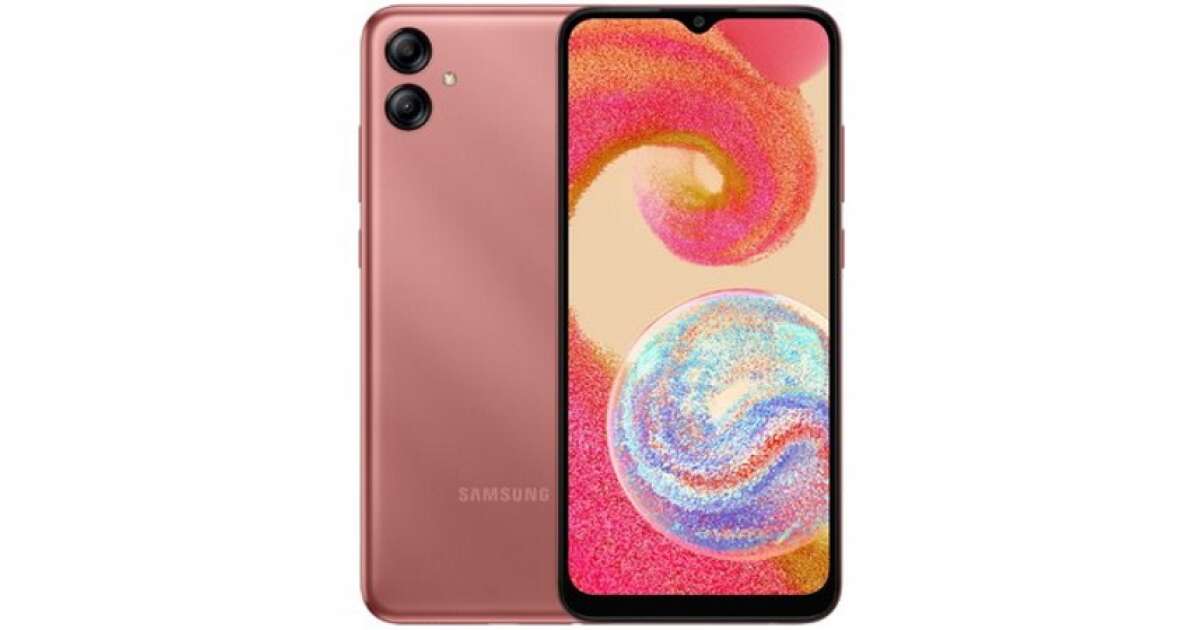Samsung Galaxy A04e, 32GB, 3GB RAM, 4G, Réz | Pepita.hu