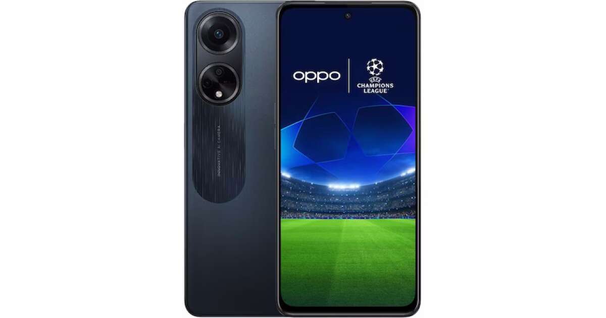 OPPO A98 mobiltelefon, Dual SIM, 256GB, 8GB RAM, 5G, Cool Black | Pepita.hu