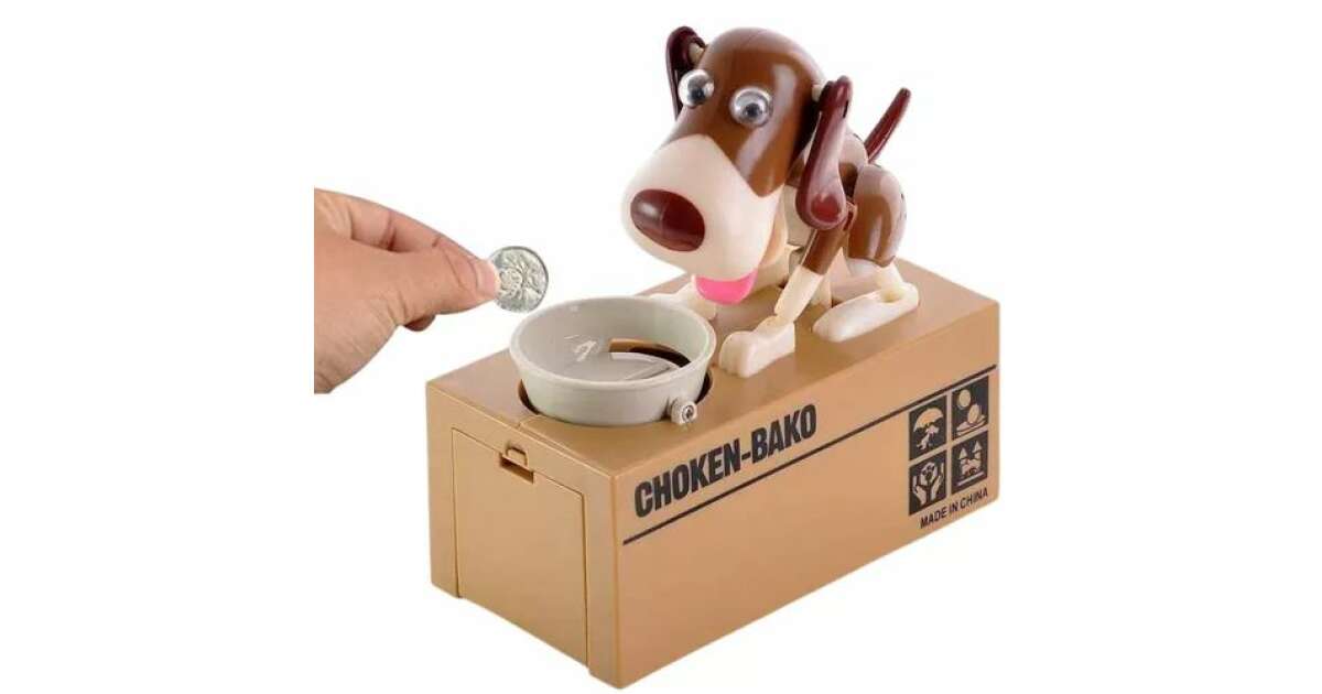 Interaktív kutyus persely - a pénzgyűjtő kutya | Pepita.hu