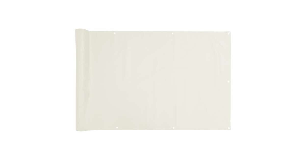 PVC Kerti Paraván - Fehér - 500x75 cm | Pepita.hu