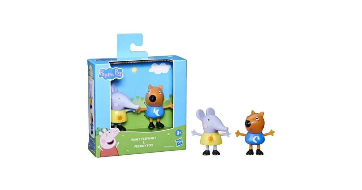 Peppa malac: Emily Elephant és Freddy Fox 2 db-os figura szett - Hasbro ...
