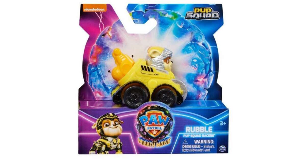 Paw Patrol The Super Movie: Pup Squad Racers mit Rubble Minifigur ...