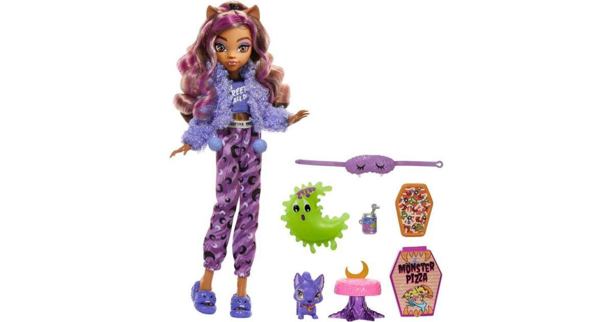 Monster High: Creepover Party Clawdeen Wolf baba kiegészítokkel ...