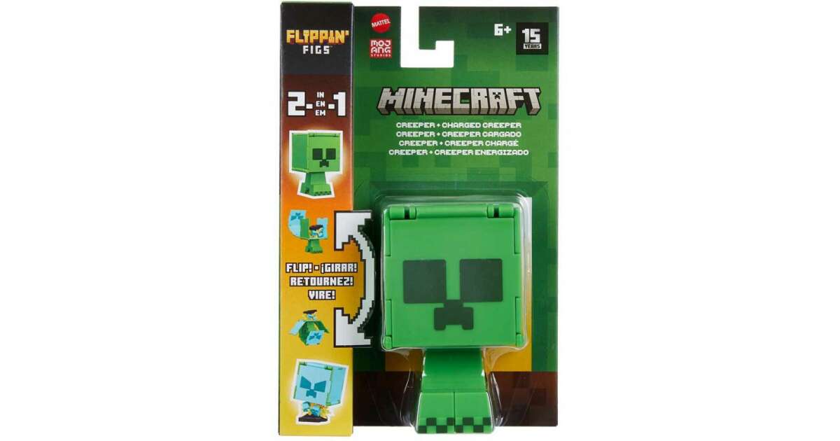 Minecraft: Flippin Figs Creeper 2-in-1 Figur - Mattel | Pepita.com