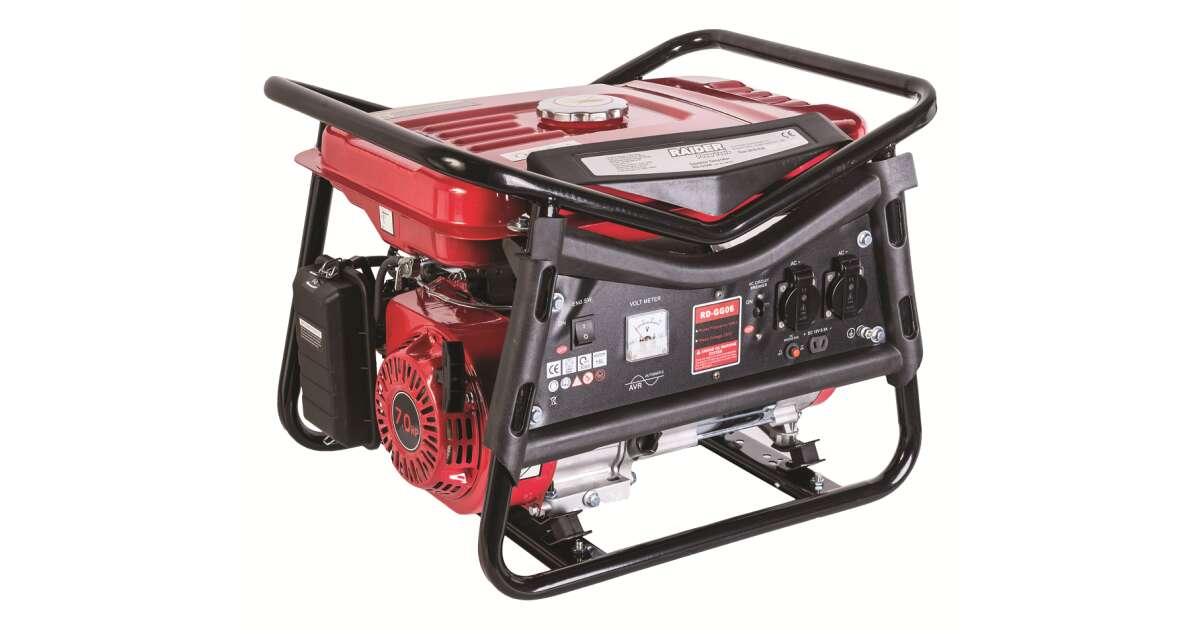 Generator curent electric Raider RD-GG08, 2800 W, 208 CC, 2 timpi, 15 l ...