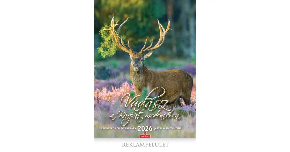 Calendar de perete CSG 2026 Vânătorul în Bazinul Carpatic 33,5x45,5 cm ...