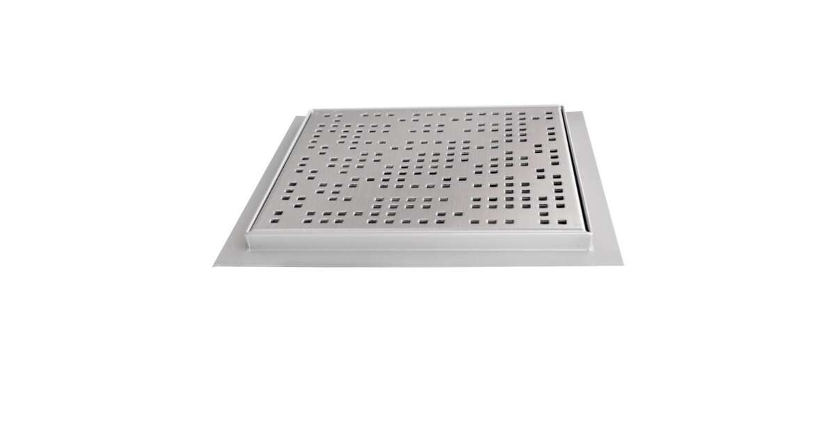 Szögletes lefolyó, zuhany lefolyó rács 25x25 | Pepita.hu