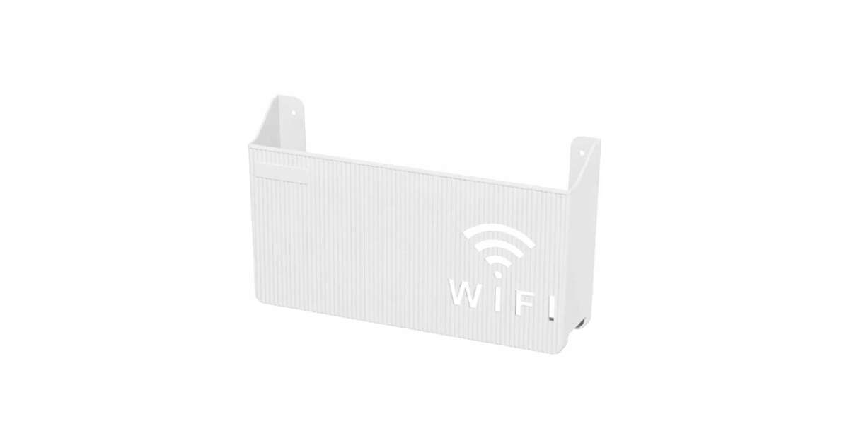 Suport de Perete pentru Router Wi-Fi - Alb | Pepita.com
