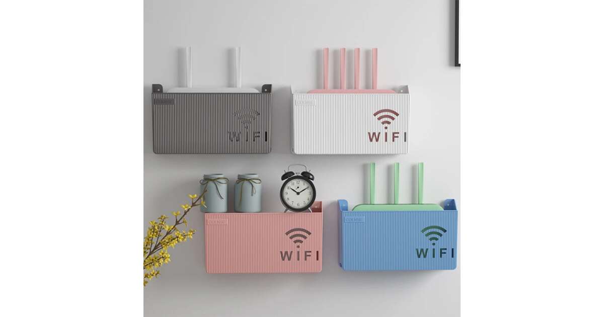 Suport de Perete pentru Router Wi-Fi - Alb | Pepita.com