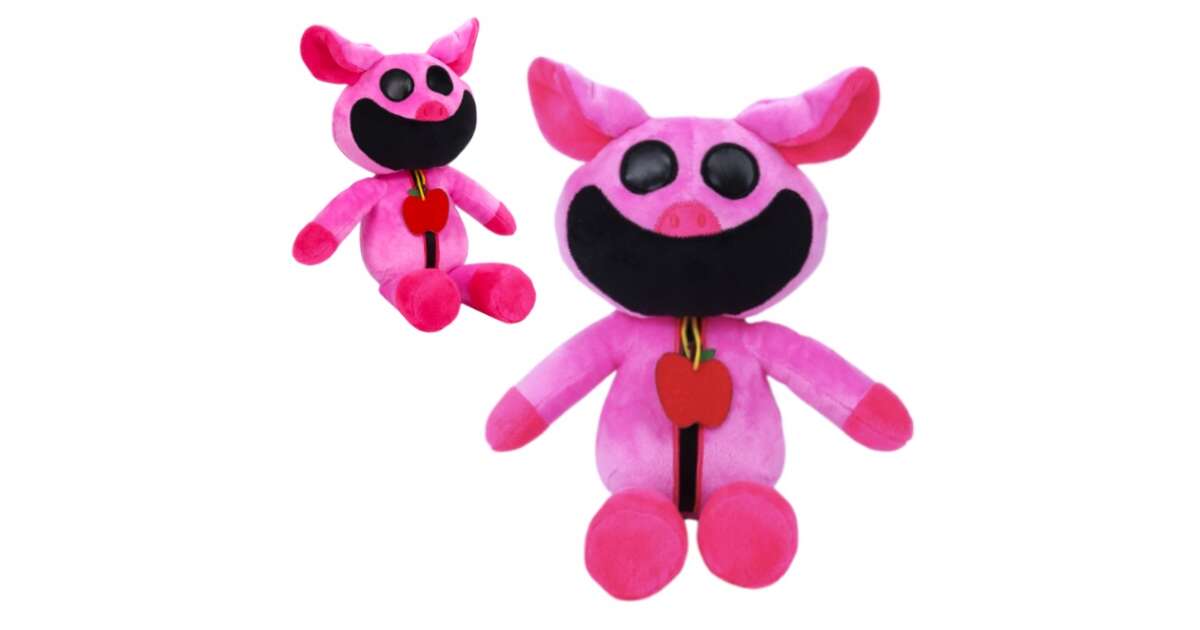 Poppy Playtime Smiling Critters Picky Piggy plüss 30cm | Pepita.hu
