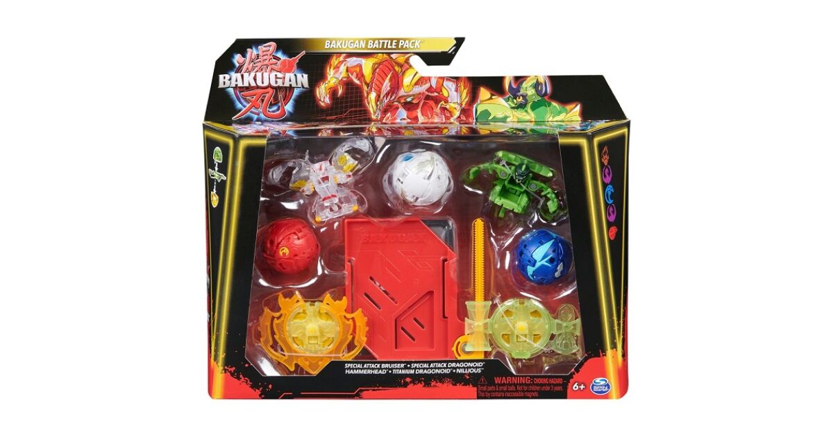 Bakugan Battle Pack 5 buc - Hammerhead, Titanium Dragonoid, Nillious ...