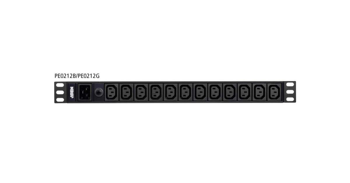 Aten PE0212G Basic 240V PDU 12 prize 3m - Negru | Pepita.com