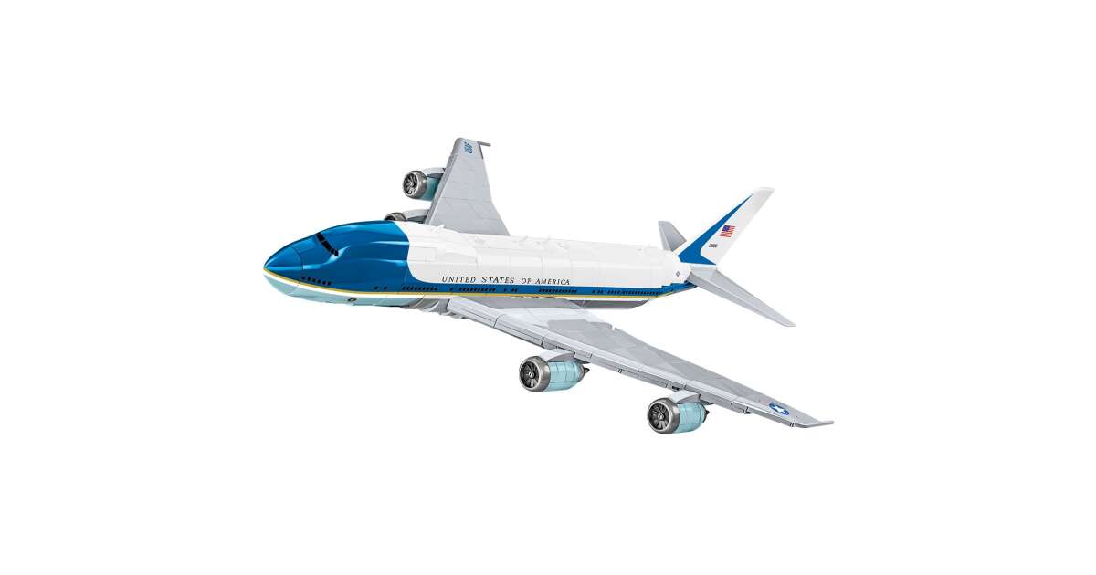 Cobi: 26610 Boeing 747 Air Force One Összeépíthető repülőgép modell 1: ...