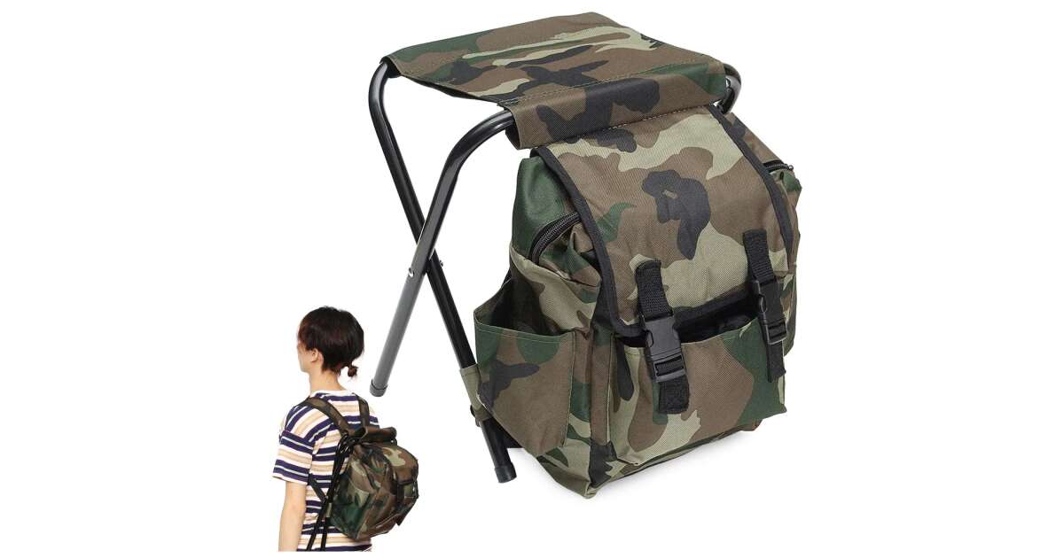 Scaun de pescuit cu rucsac pliabil sac 3in1 | Pepita.com