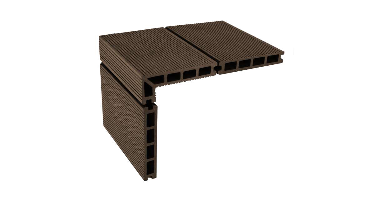 Pardoseală exterioară G21 2,5 x 14 x 300 cm, culoare tec indian ...