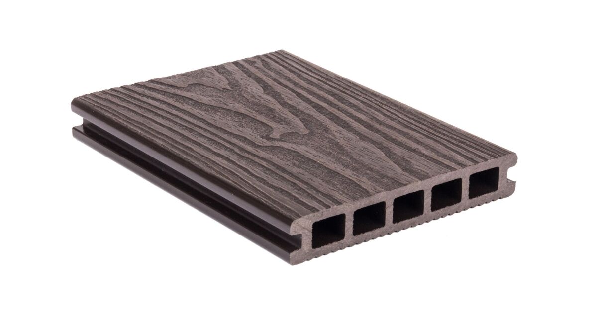 Placă de pavaj exterior G21, 2,5 x 14,8 x 300 cm, Lemn închis la ...