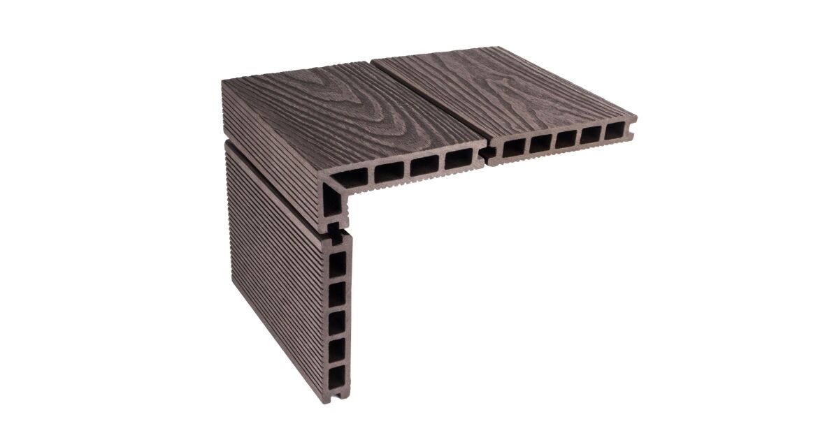 Placă de pavaj exterior G21, 2,5 x 14,8 x 300 cm, Lemn închis la ...