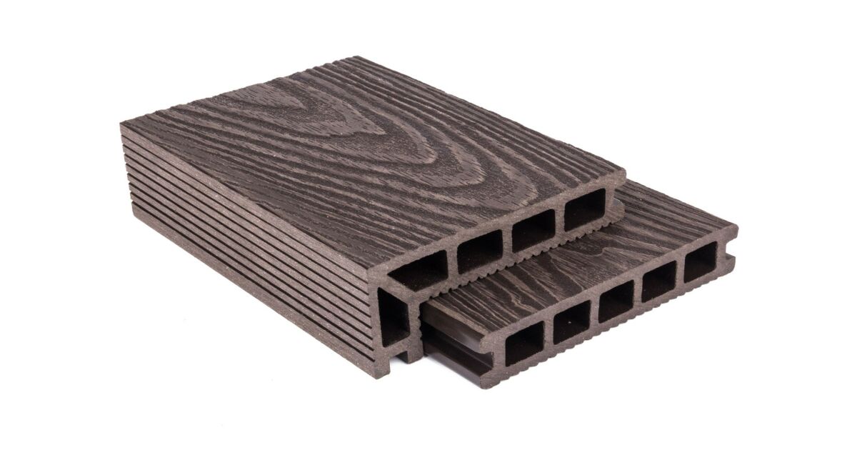 Placă de pavaj exterior G21, 2,5 x 14,8 x 300 cm, Lemn închis la ...