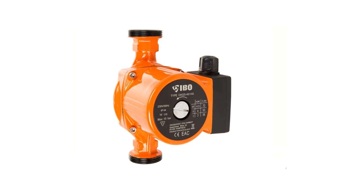 Pompa de recirculare apa curata Ibo Dambat IB030012, 38-71 W, 230 V, 48 ...