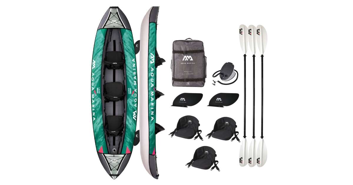 Aqua Marina Laxo three-person kayak with accessories 380cm | Pepita.com