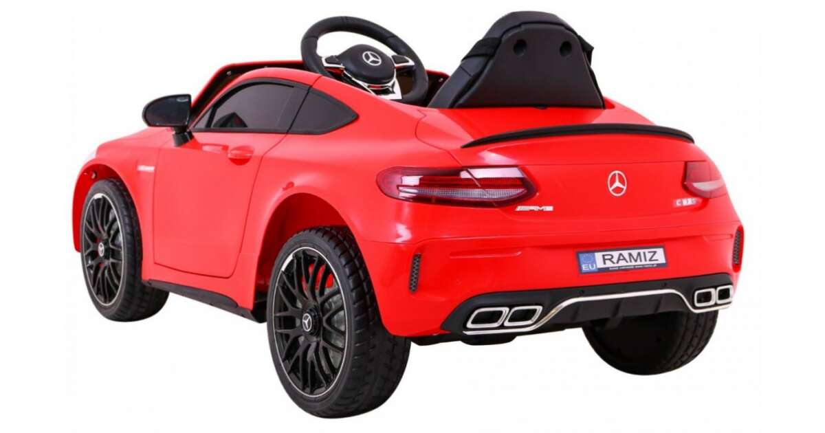 Mercedes-Benz C63 AMG piros akkumulátoros autó | Pepita.hu