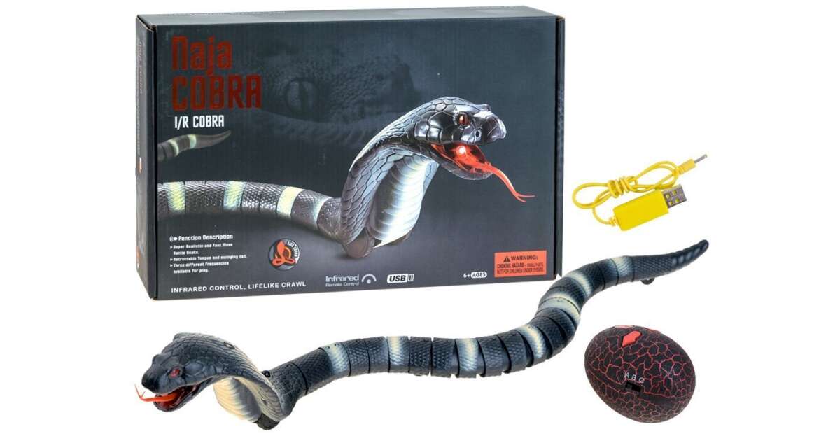 Távvezérlésű Cobra Kígyó - 45 cm | Pepita.hu