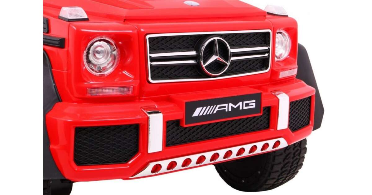 Mercedes G63 6x6 MP4 terepjáró, piros akkumulátoros autó | Pepita.hu