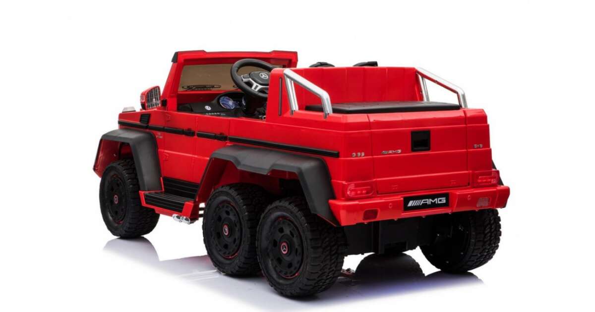Mercedes G63 6 x 6 piros akkumulátoros autó | Pepita.hu
