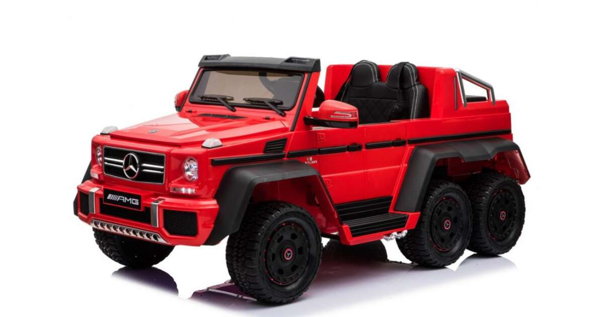 Mercedes G63 6 x 6 piros akkumulátoros autó | Pepita.hu