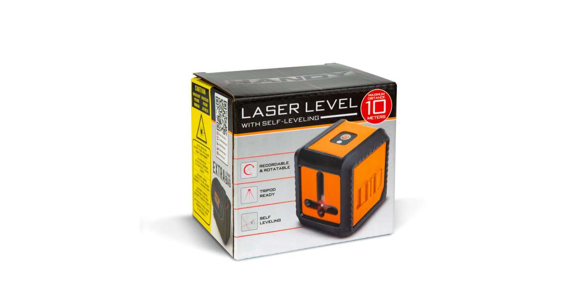 Laser level - mini - 2 x AAA - max 10 m - with red laser | Pepita.com