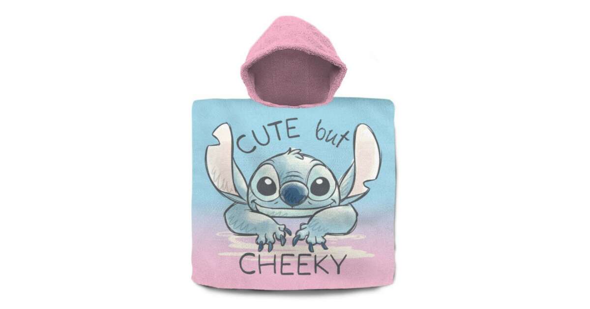 Disney Lilo és Stitch, A csillagkutya Cheeky strand törölköző poncsó ...