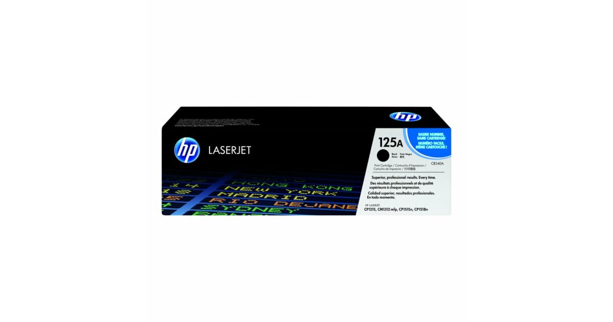 Oryginalny toner HP 125A Color LaserJet CB540A czarny o standardowej ...