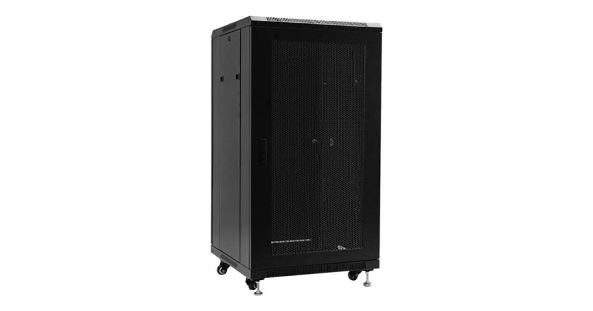 Netrack server cabinet RACK 19 22U/600x600mm ASSEMBLED (perforated door ...