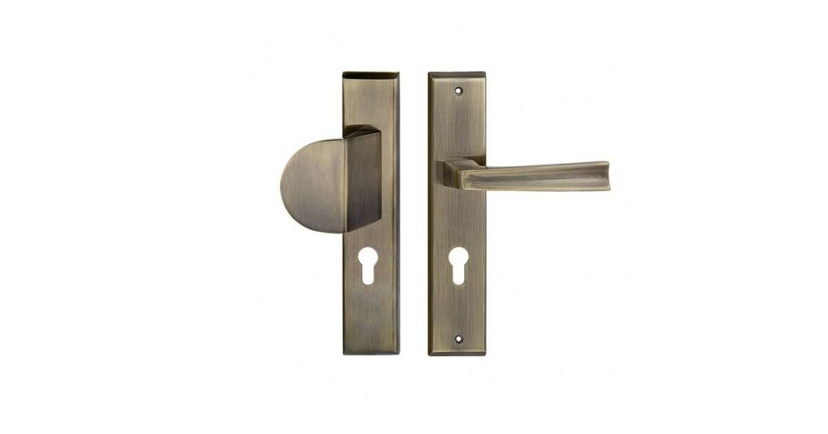 MAJA bejárati ajtó gomb/kilincs bronz, 90mm Fix balos | Pepita.hu