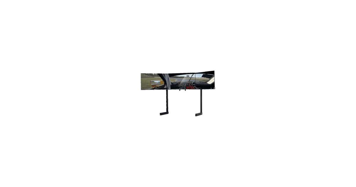 NEXT LEVEL RACING Elite Free Standing Triple Monitor Stand - Black ...