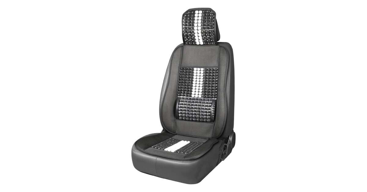 Husa scaun auto cu bile de masaj suport lombar si tetiera dimensiuni ...