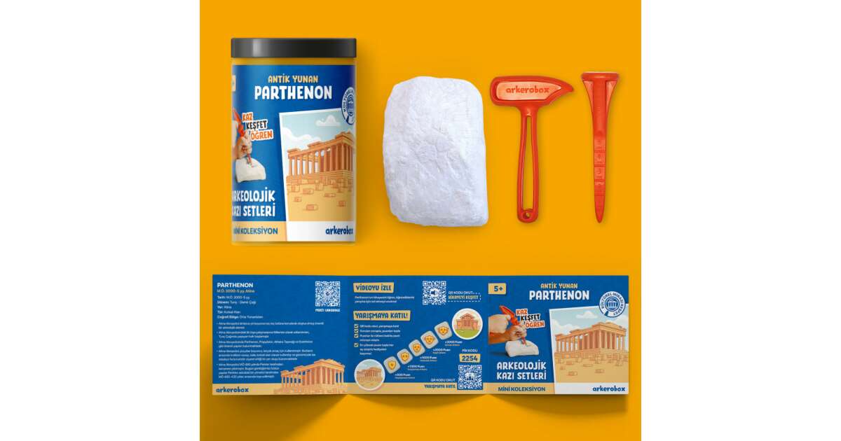 Arkerobox - Mini régészeti oktatási szett és 3D puzzle, ókori ...