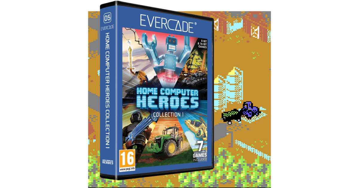 Evercade #C5, Home Computer Heroes Collection, 7in1, Retro, Multi Game ...