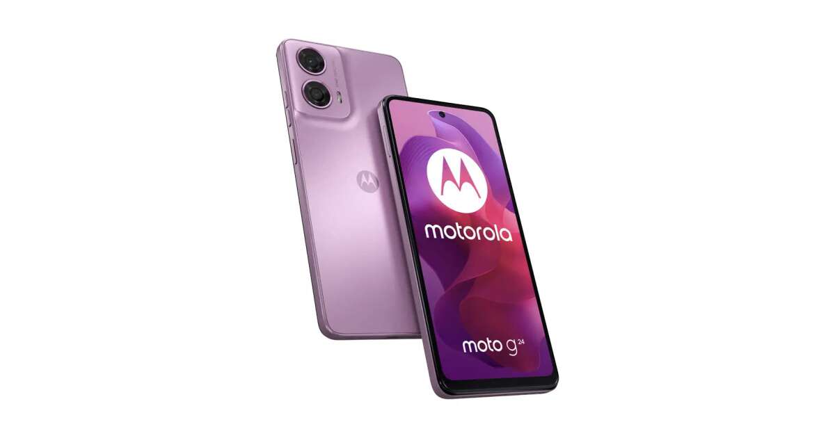 Motorola Moto G24 Smartphone, 8GB, 128GB, roz-lavandă | Pepita.com