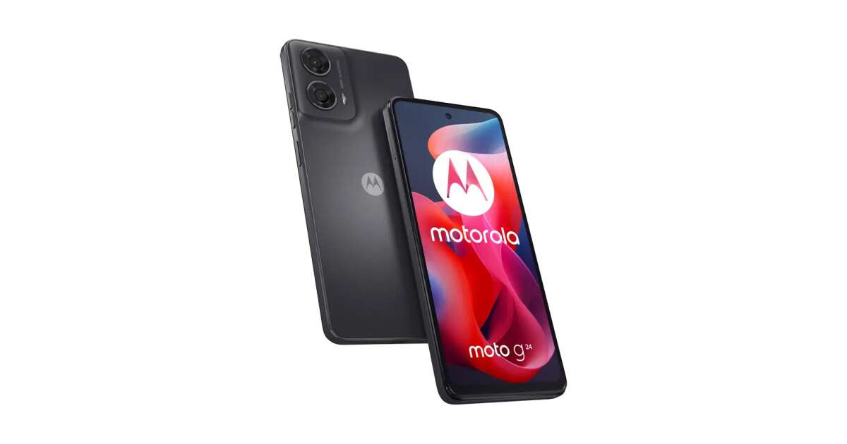 Telefon mobil Motorola Moto g24, Dual SIM, 8GB RAM, 128GB, Matte Charcoal | Pepita.com