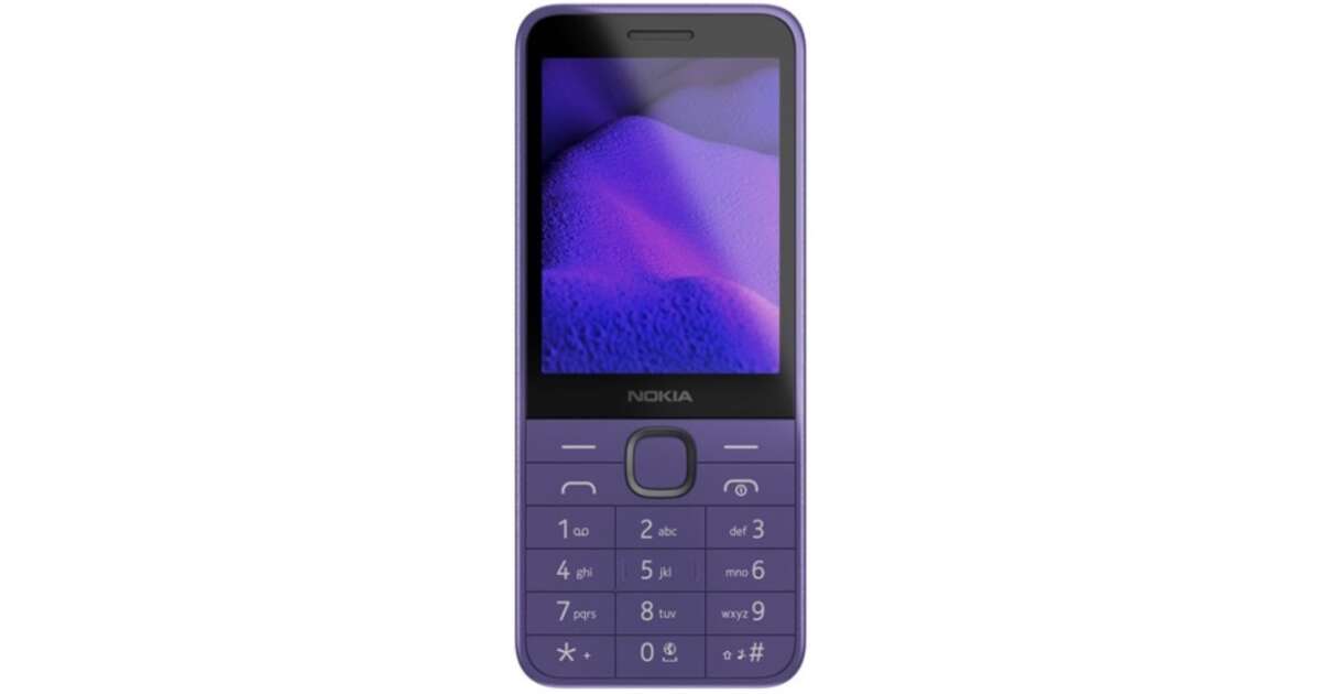 Telefon mobil Nokia 235 (2024) 4G Dual SIM, violet | Pepita.com
