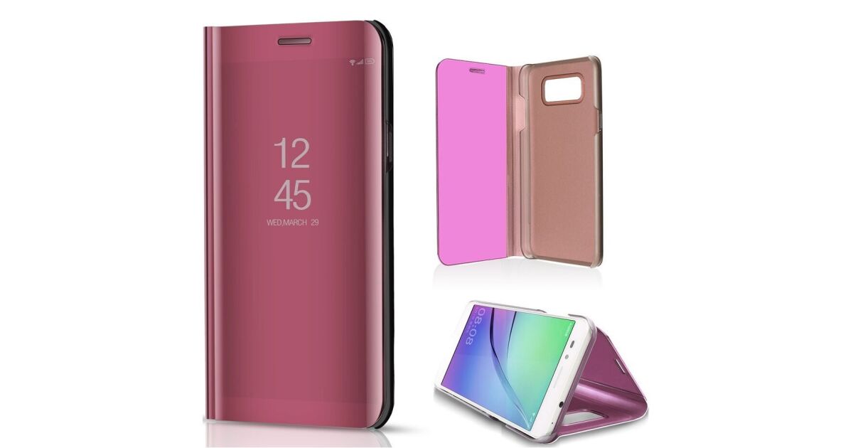 Apple iPhone 15 Pro, Husă cu deschidere laterală, cu indicator de apel ...