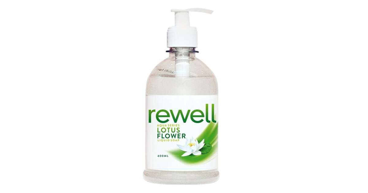 Folyékony szappan pumpás WELL DONE REWELL Lotus Flower 400 ml | Pepita.hu