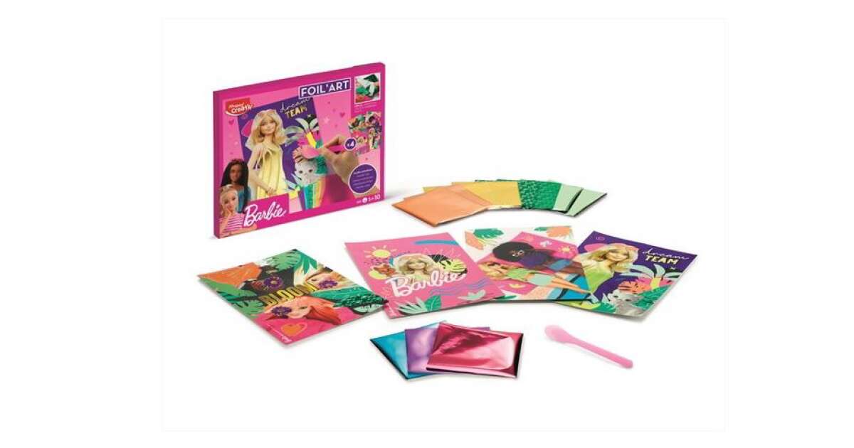 Maped Creeative Barbie Foil'Art Комплект за изработване на снимки от ...